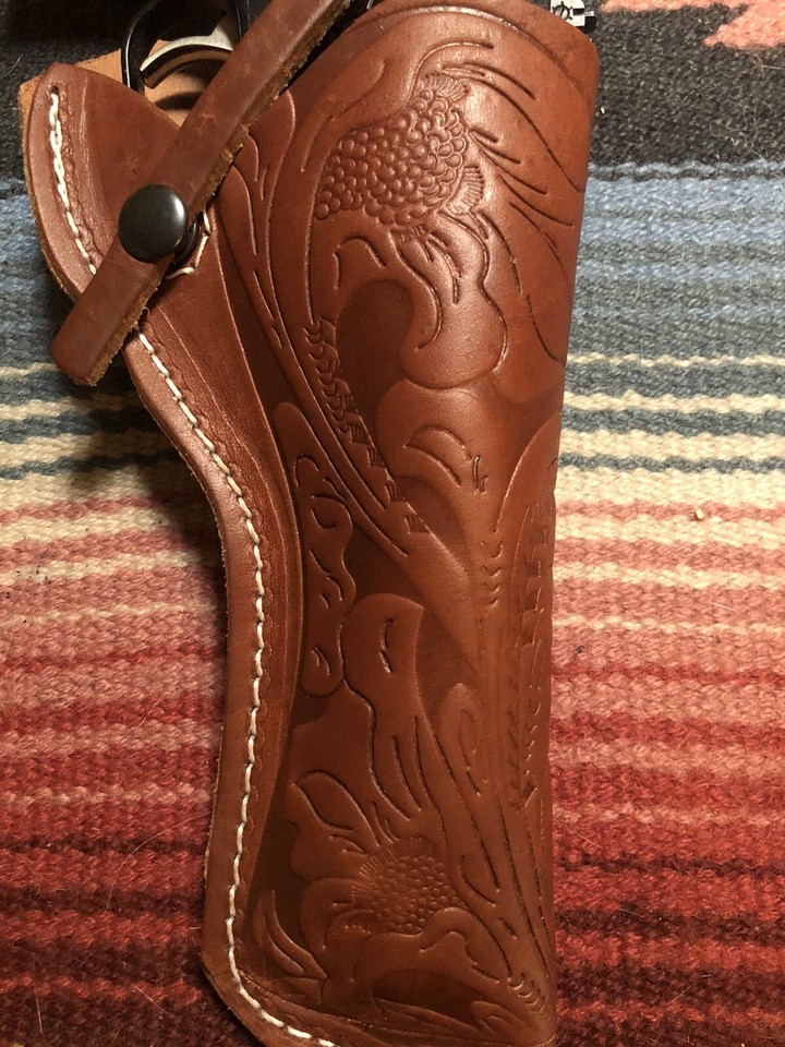 FITS Ruger Blackhawk & Super 4.62" Barrel Western Leather Field Holster ...