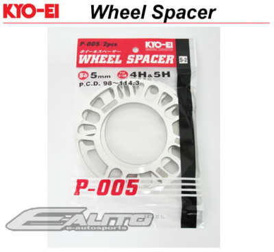 JDM Kics KYO-EI 5mm Rim Wheel Spacer 4x100 4x114 5x100 5x114 5x112 PCD ...
