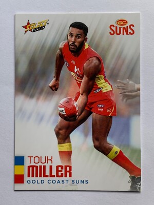 2020 AFL Select Footy Stars Common Card 'Touk Miller' Gold Coast Suns ...