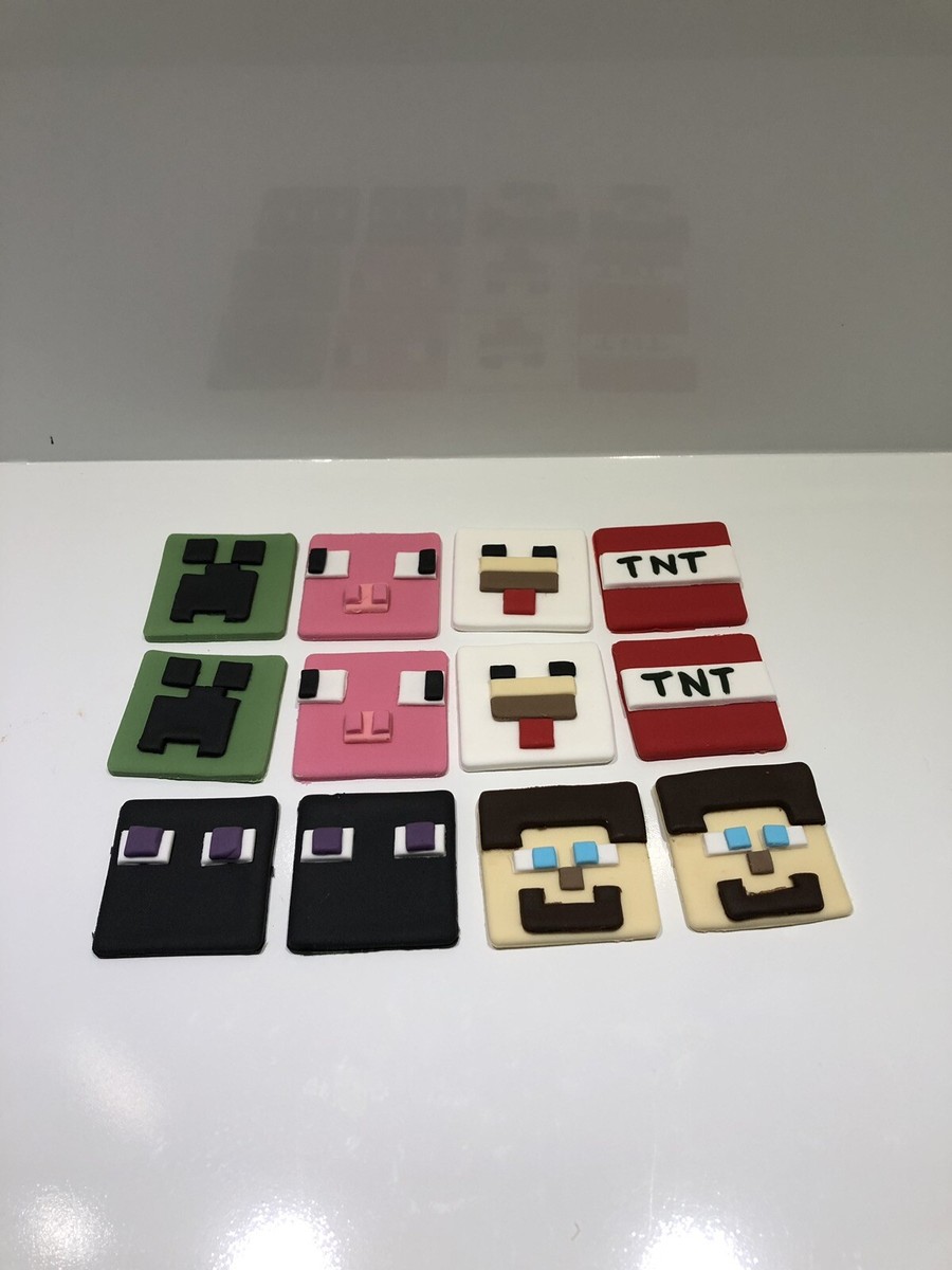 Minecraft Fondant Cupcake Toppers Minecraft Celebration Cake Cupcake