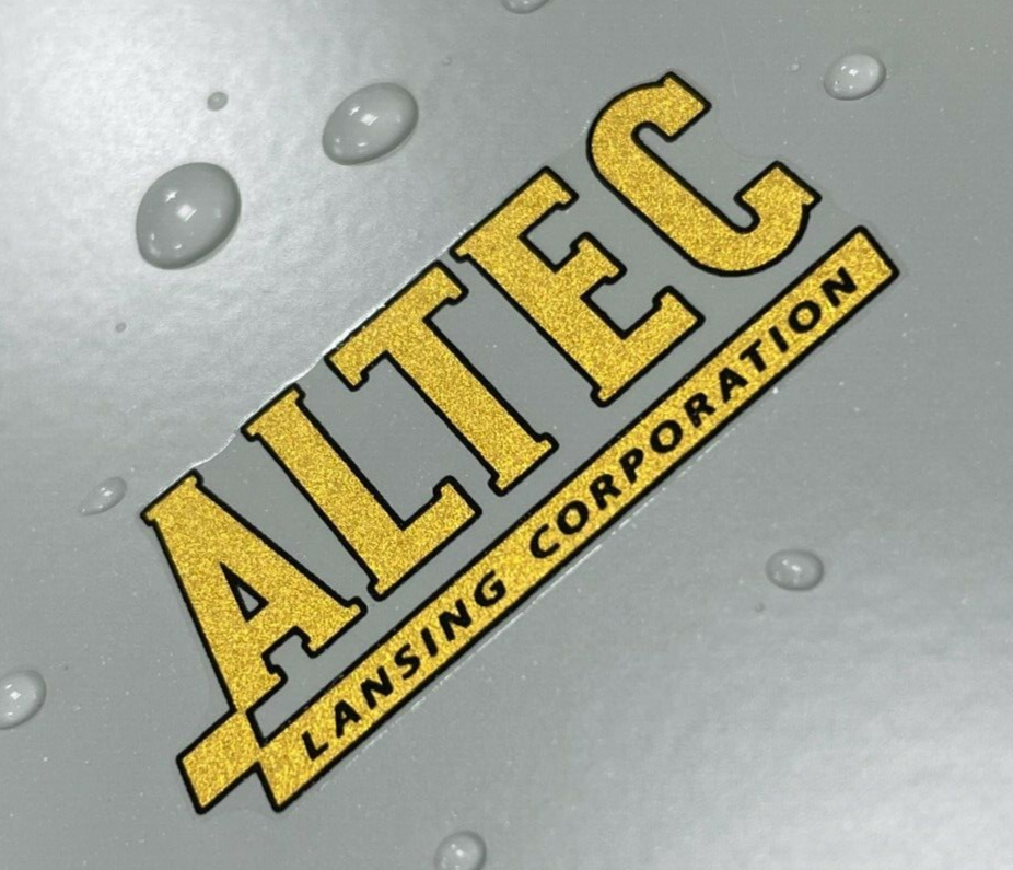 ALTEC LANSING LOGO TYPE-D WATER SLIDE DECAL WATER DECAL STICKER FOR ...