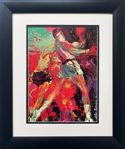 LeRoy Neiman "The Knockout 67" Newly Custom FRAMED art print Muhammad ...