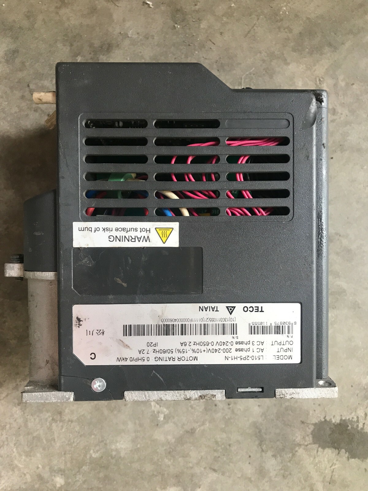 1PC TECO Inverter L510 Series L510-2P5-H1-N 220V 0.4KW | eBay