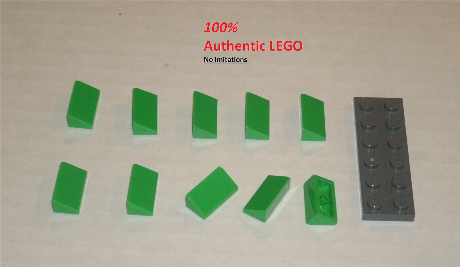 LEGO NEW 1x2 Bright Green Slope (31°) (10x) 6138510 Brick 85984 | eBay