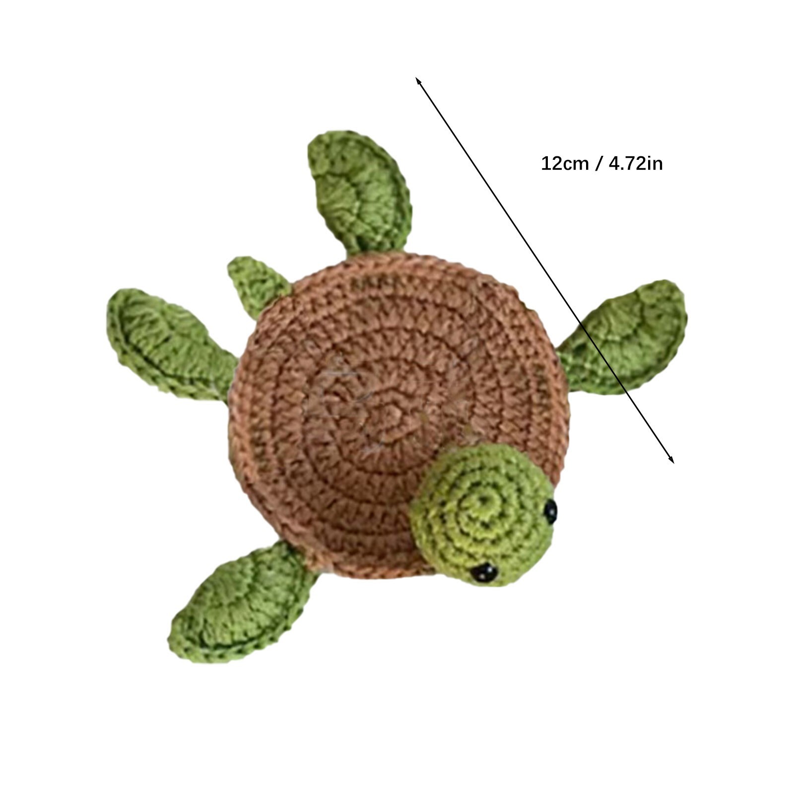 Crochet Tortoise Coasters for Drink Woven Coaster Cute Turtle Shaped ...