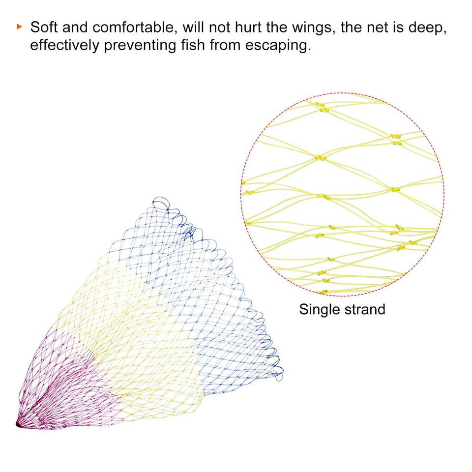 Fishing Net Replacement Nylon Landing Net Replacement Mesh Dia 23.6 ...