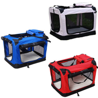 Dog Pet Puppy Fabric Portable Carrier Crate Kennel Bag Cage Fold Travel ...
