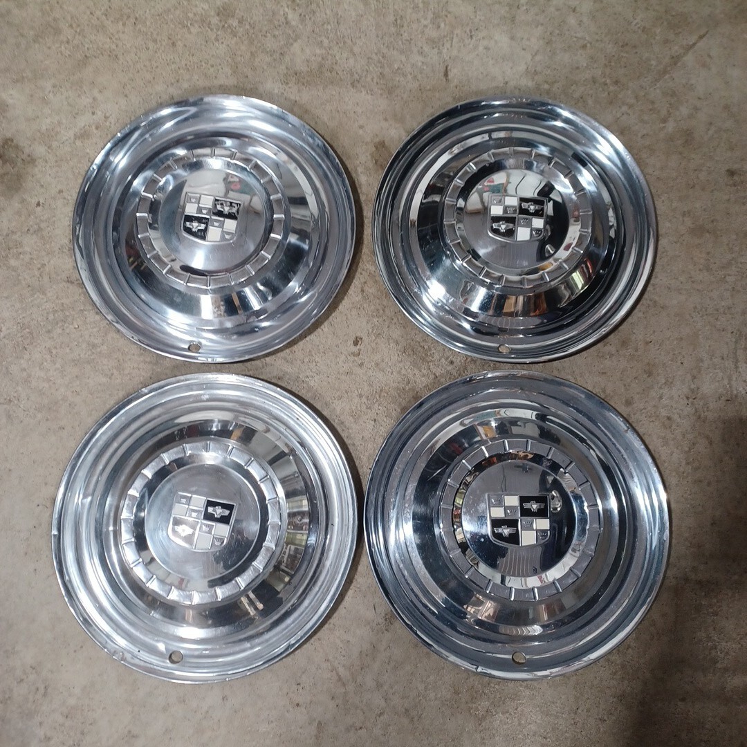 "1956 Studebaker Hub Caps 15"" Wheel Cover Set of 4 | Stainless Steel ...