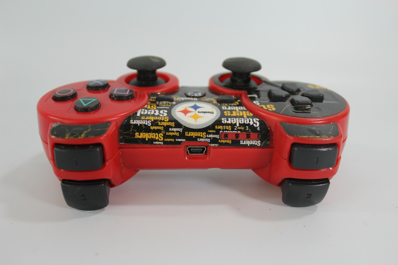 SONY PLAYSTATION 3 RED DUALSHOCK WIRELESS CONTROLLER PS3. MODEL ...
