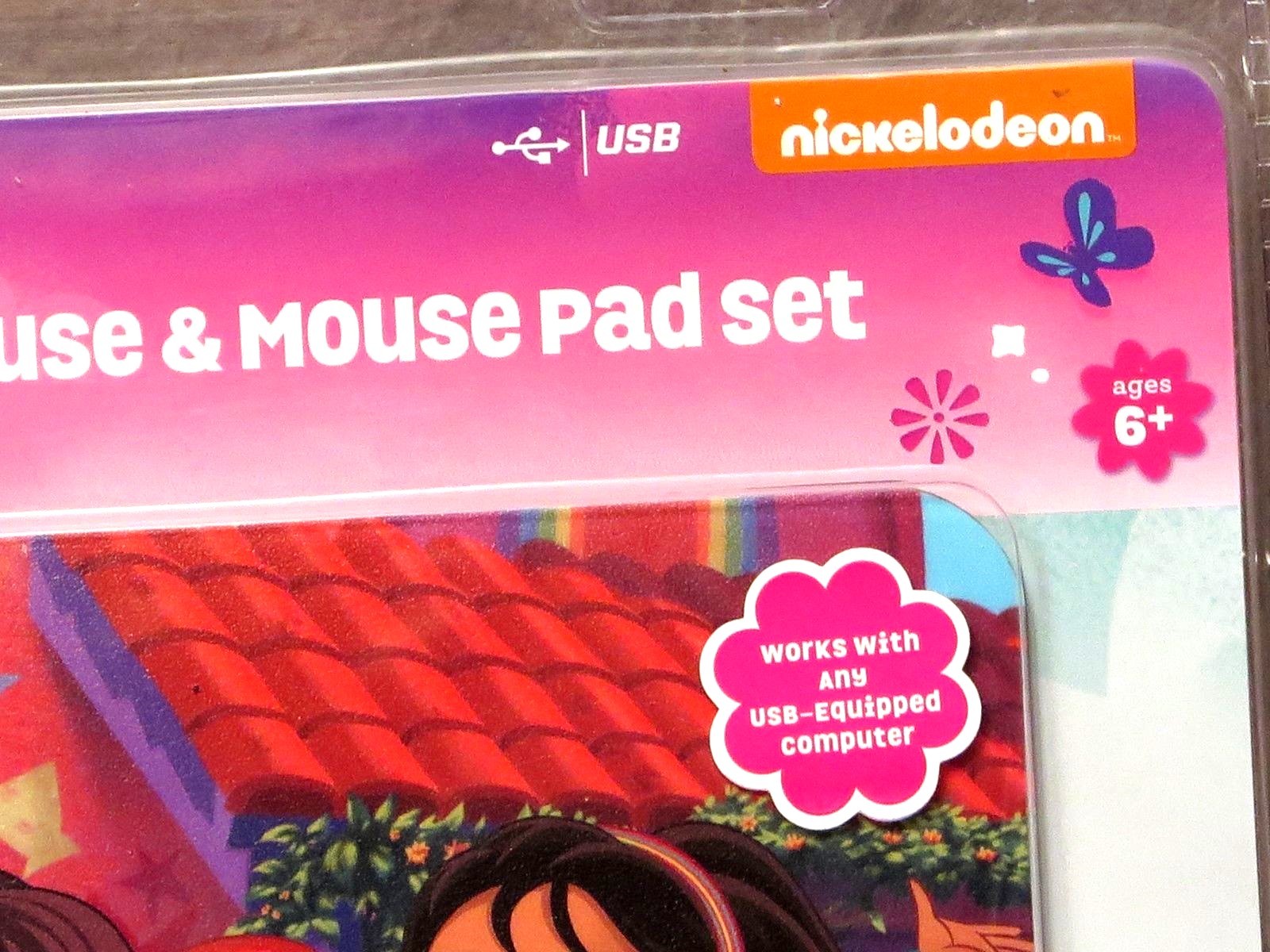 NICKELODEON DORA & FRIENDS OPTICAL MOUSE & MOUSE PAD SET (USB)NEW ...