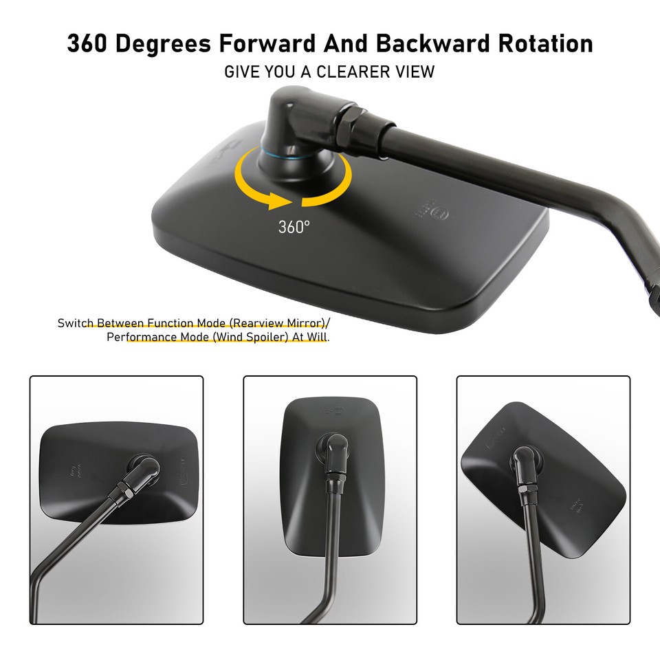 For Triumph Bonneville T100 T120 Motorcycle Rectangle Rearview Side ...