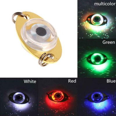 1X 6X 10X Mini LED Fishing Light Bait Underwater Glow Green Attracting ...