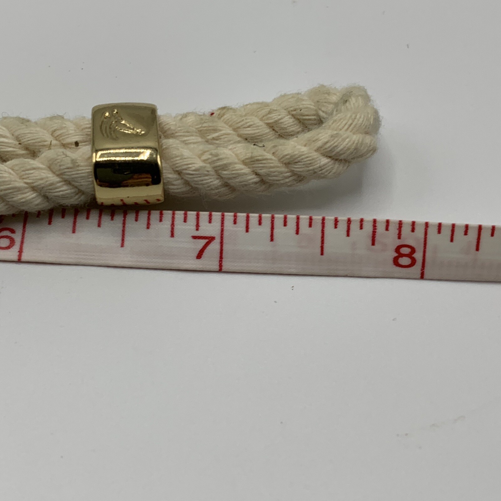 Sperry Topsider Rope Bracelet Gold Tone Nautical Ball Toggle | eBay