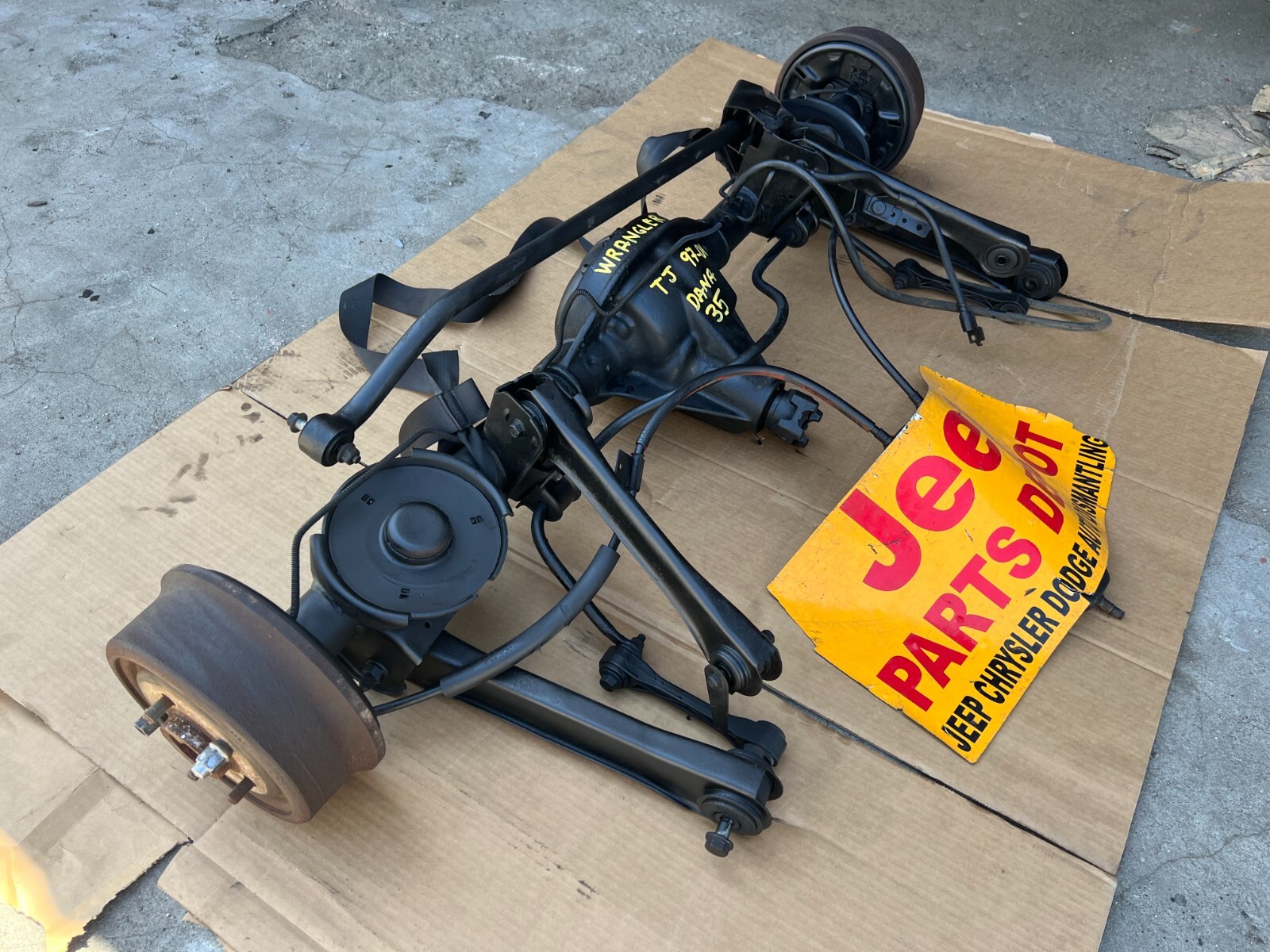 1997 2006 JEEP WRANGLER TJ REAR DIFFERENTIAL DANA 35 3.73 GEAR RATIO ...