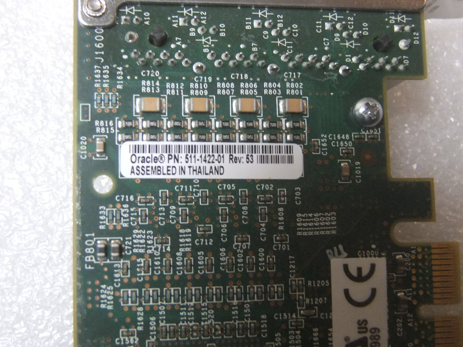 Sun Oracle ATLS21QGE Quad Port Gigabit PCI-e Network Adapter 511-1422 ...