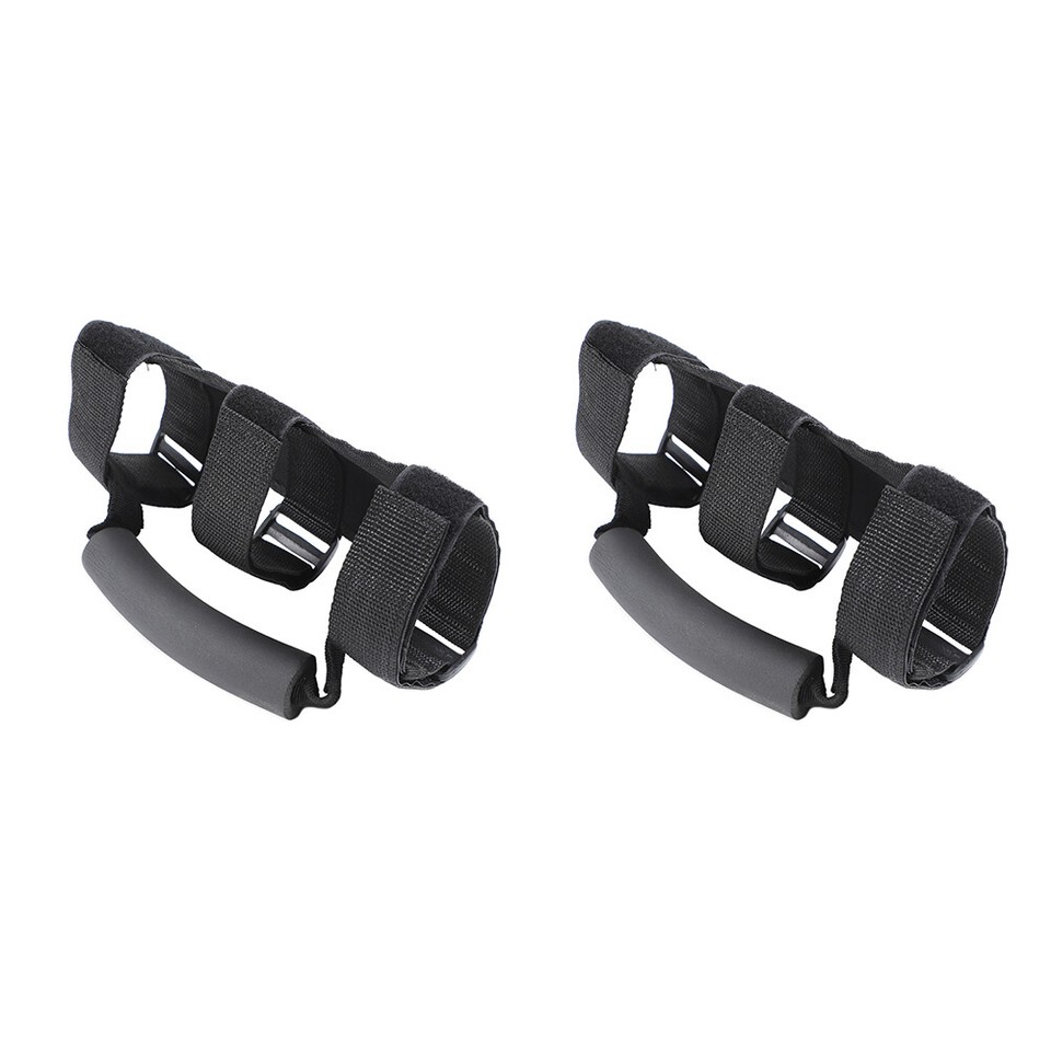 2 Pack Roll Bar Grab Handle Grip Paracord Black for Jeep Wrangler YJ TJ ...