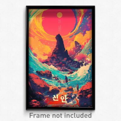 Korean Movie Poster - Shiny Port (Korea Psychedelic Trippy Art Retro ...