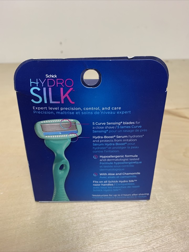 Schick Hydro Silk 5-Blade Sensitive Care Razor Cartridge Refills 6 ...