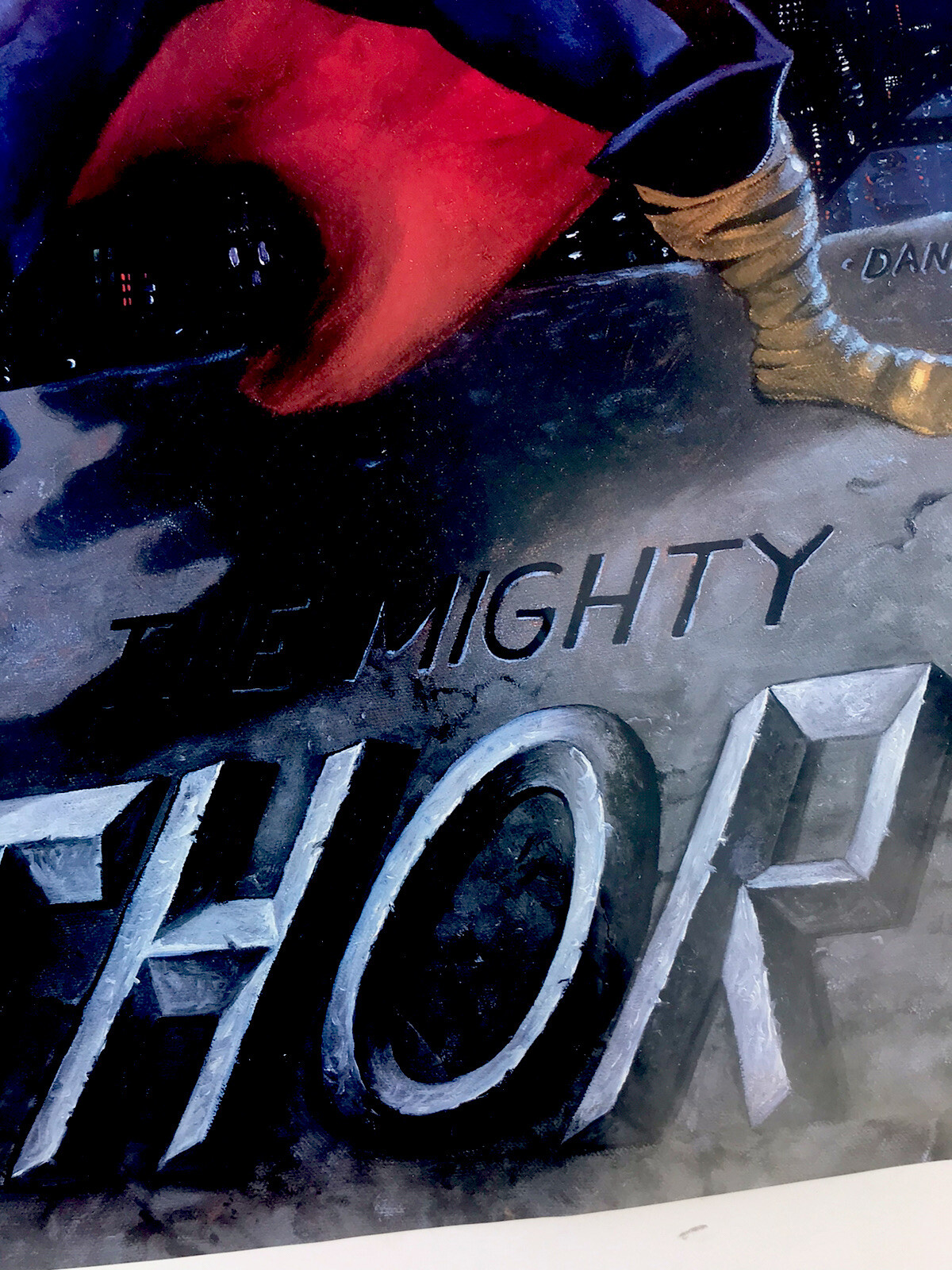 Thor Marvel Comics Poster 1987 Vintage Rare Daniel Horne Art Thundergod ...