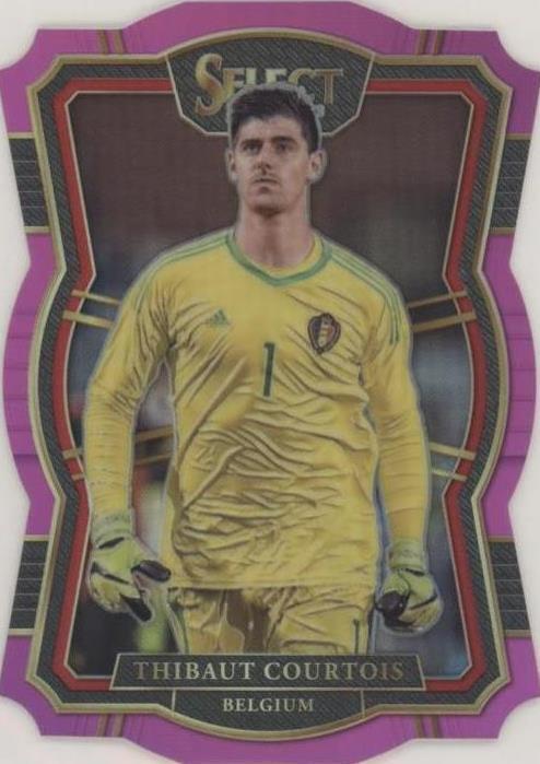 2017-18 Panini Select - Mezzanine Die-Cut Thibaut Courtois #125 Pink ...
