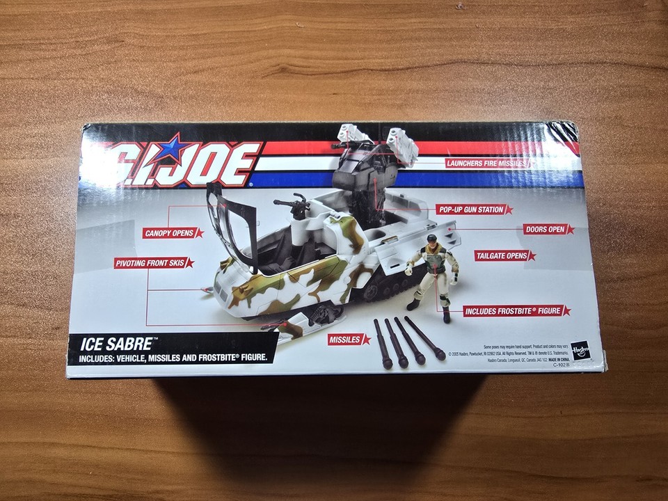 GI Joe Ice Sabre Hasbro G.I. Joe snow vehicle 2004 New/Sealed | eBay