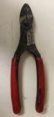 Snap-On Tools USA PWCS7CF Red Soft Grip Wire Stripper. Cutter & Crimper ...