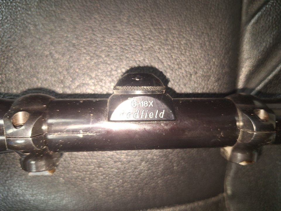 REDFIELD 6-18X 40 MM RIFLE SCOPE WITH TWIST RINGS ADJ. OBJECTIVE FINE ...