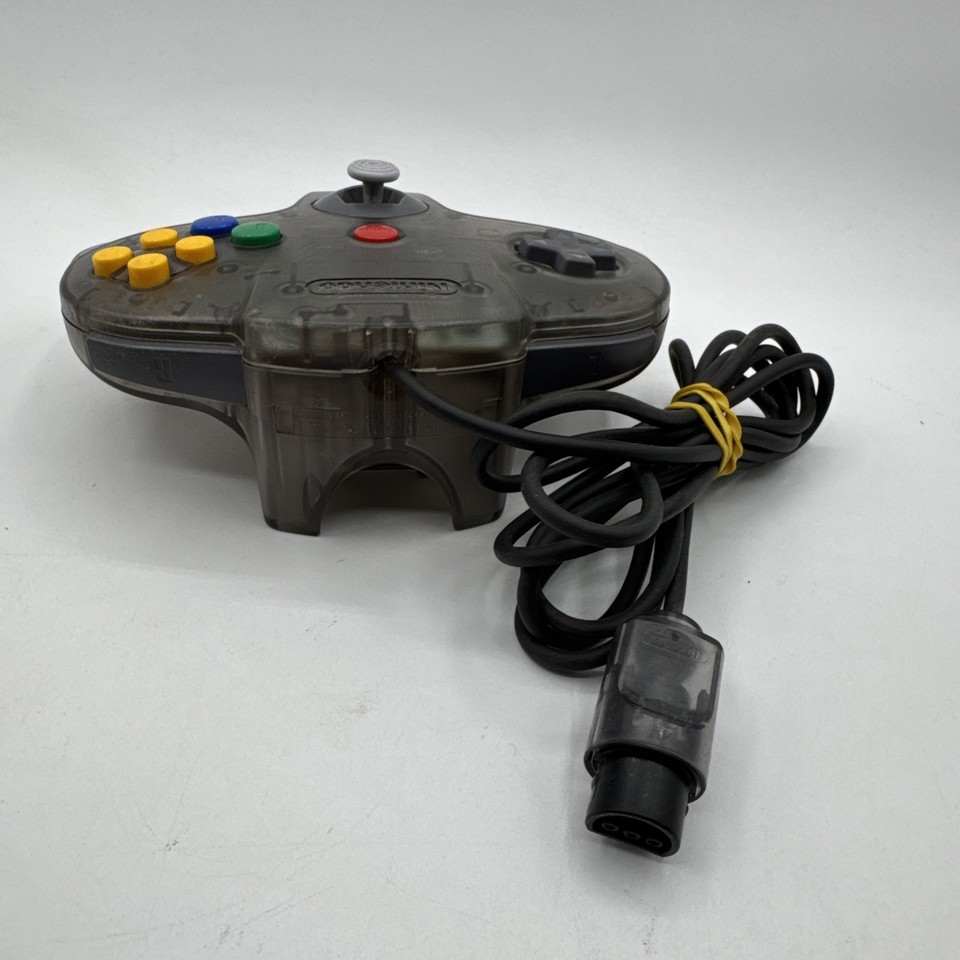 Nintendo 64 Smoke Grey Controller OEM Authentic N64 Funtastic Clear ...