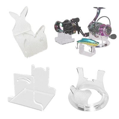 Fishing Reel Display Stand Fishing Tackle Holder Transparent Anti ...