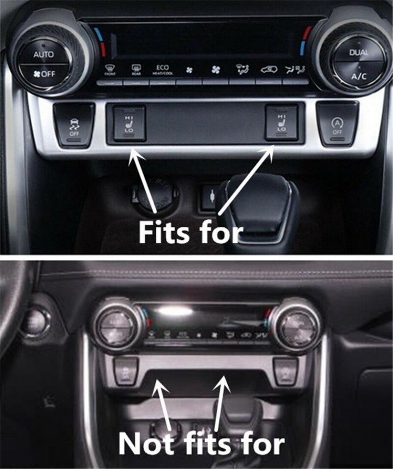 Red Interior Central Control Panel Trim Cover For 2019-2025 Toyota RAV4 ...