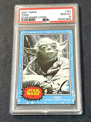 Yoda 2020 Topps Star Wars Living Set #167 - PSA 10 GEM MINT 1886 | eBay