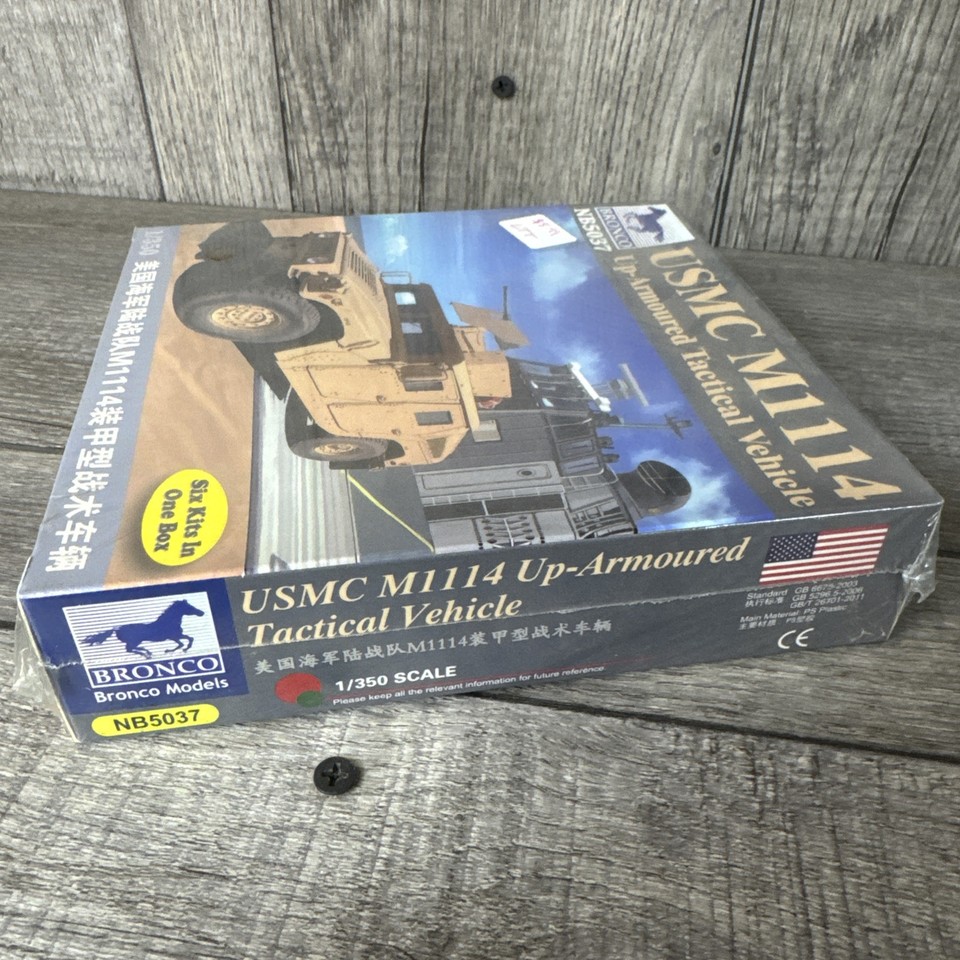 Bronco 1/350 USMC M1114 Up-Armoured Vehicle NB5037 -6 Kits In 1 Box NEW ...
