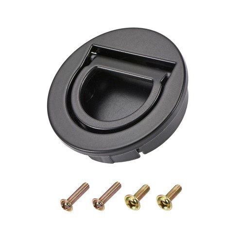 Flush Ring Pull Handles (35mm/1.38") Zinc Alloy Flush Pull Slam Latch ...