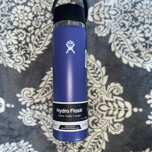 Hydro Flask 24oz Standard Wide Mouth Top Water Bottle Phantom Purple ...