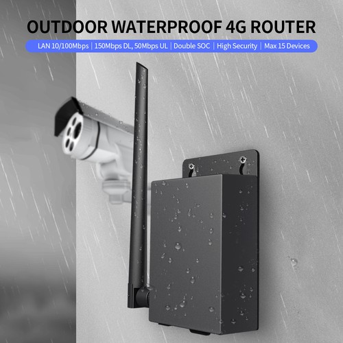 .Outdoor Waterproof 4G Router With SIM Card Slot 5Dbi Antenna Wall ...