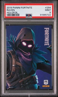 2019 Panini Fortnite Series 1 Raven Holofoil Holo PSA 9 #284 Legendary ...