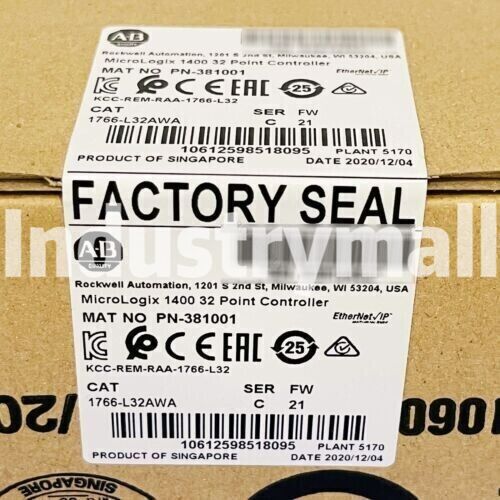 NEW Sealed AB 1766-L32AWA MicroLogix 1400 32 Point Controller Allen ...