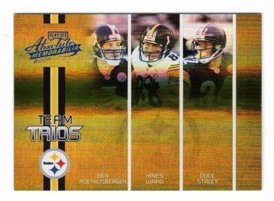 Ben Roethlisberger/Hines Ward/Duce Staley 2005 Absolute Memorabilia ...