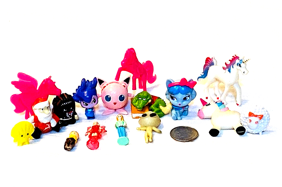 Lot of 16 Assorted 1" - 2" Plastic Miniature Mini & Micro Figures | eBay