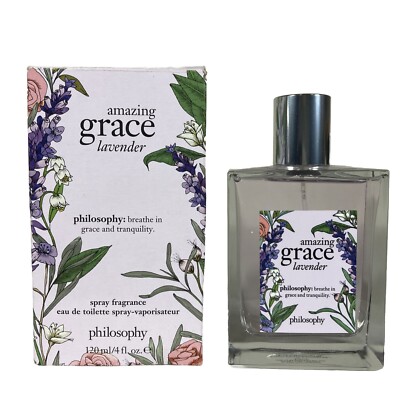 PHILOSOPHY Amazing GRACE Lavender Eau de Toilette Perfume Spray 4oz ...
