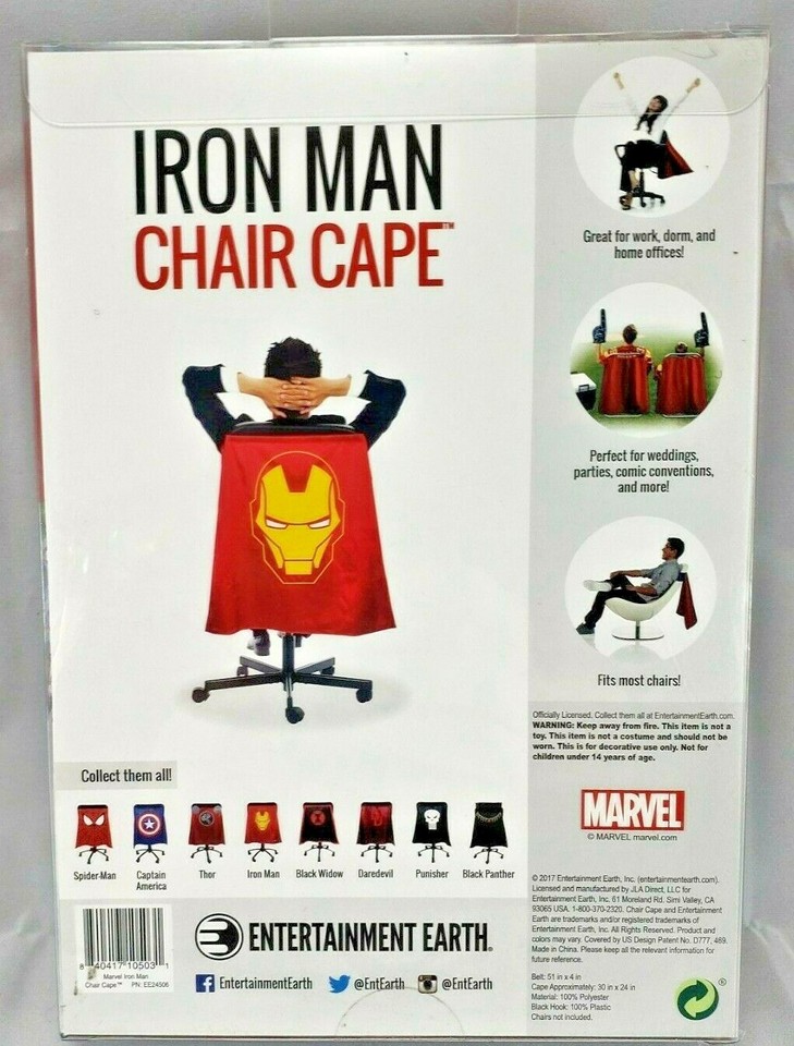 Marvel Comics ~ IRON MAN ~ Chair Cape **NEW** Entertainment Earth | eBay
