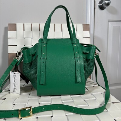 NWT VIOLA CASTELLANI MILANO Leather Handbag Shoulder Tote Crossbody ...