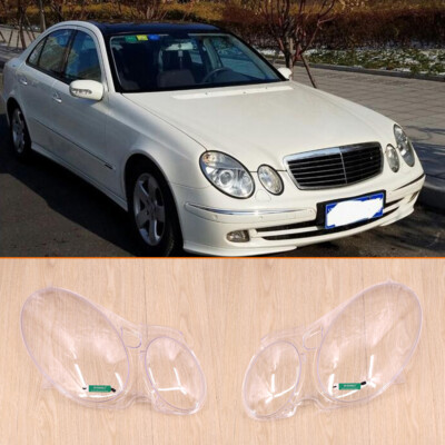 HeadLight Lens Cover Left /Right For Benz W211 E240 E200 E350 E280 E300 02-08 AU | eBay Australia