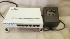Leviton 10/100 Base-T Internet Gateway 4-Port 10/100 Wired Router ...