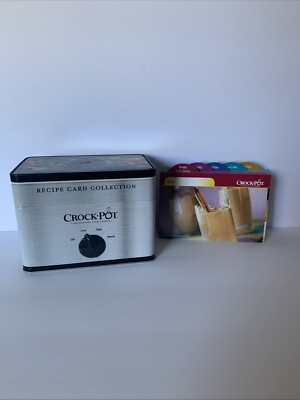 Crock-Pot® Recipe Card Collection w/ Tin and 76 Recipes with 24 Blank ...
