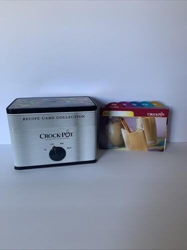 Crock-Pot® Recipe Card Collection w/ Tin and 76 Recipes with 24 Blank ...