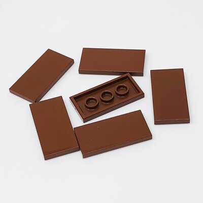 87079 LEGO Parts Tile 2x4 REDDISH BROWN (6) | eBay