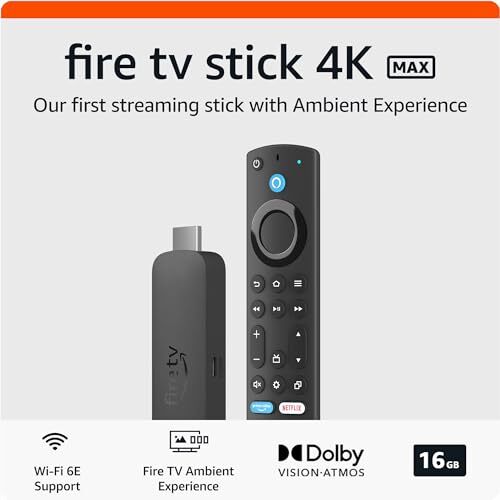 Amazon streaming device, supports Wi-Fi 6E, free & live TV Fire TV ...
