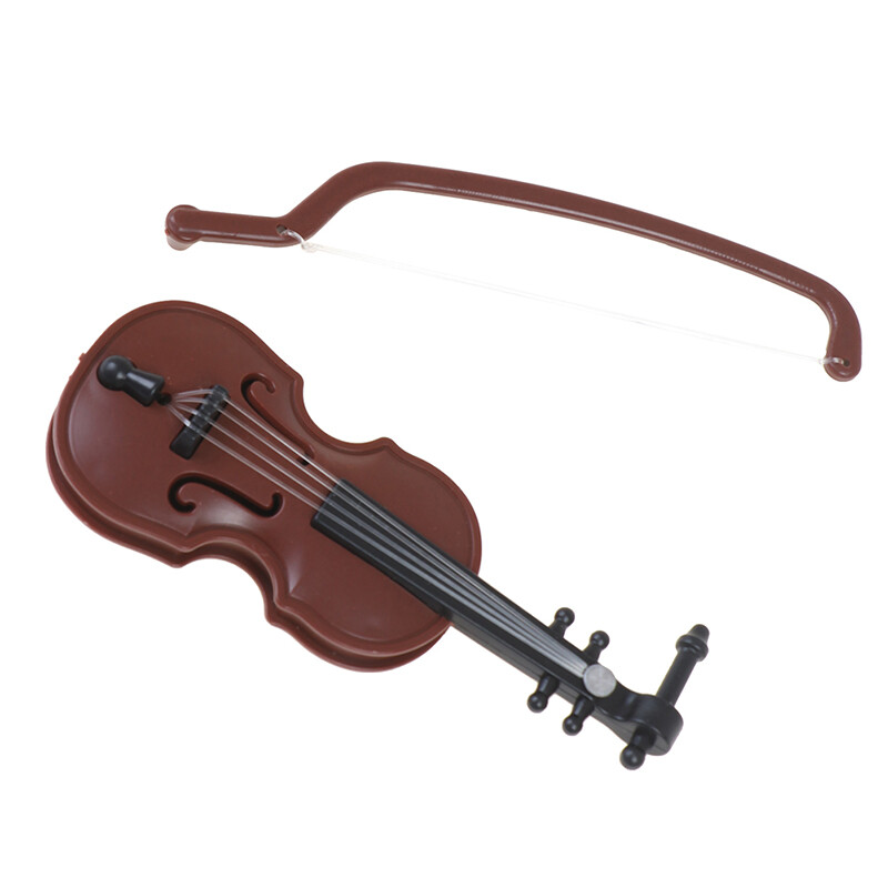 1/12 Dolls House Miniature Plastic Violin Music Instrument Model ...