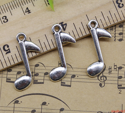10/30/60/100pc retro style Music notes alloy charms pendants DIY ...